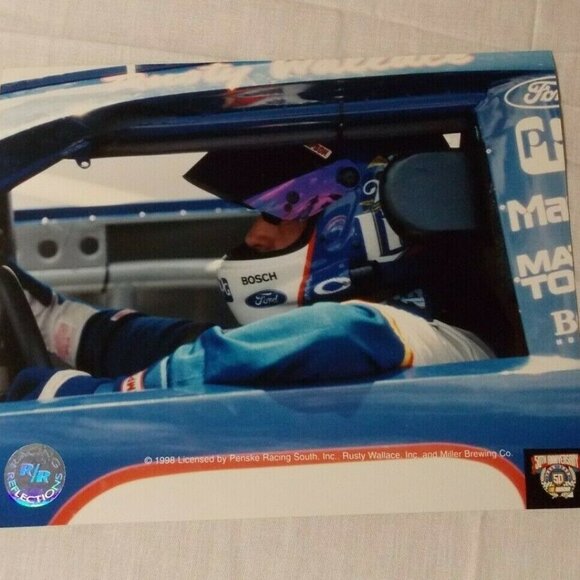 Nascar | Accents | Nascar Rusty Wallace 8x Photo Miller Lite Brewin ...